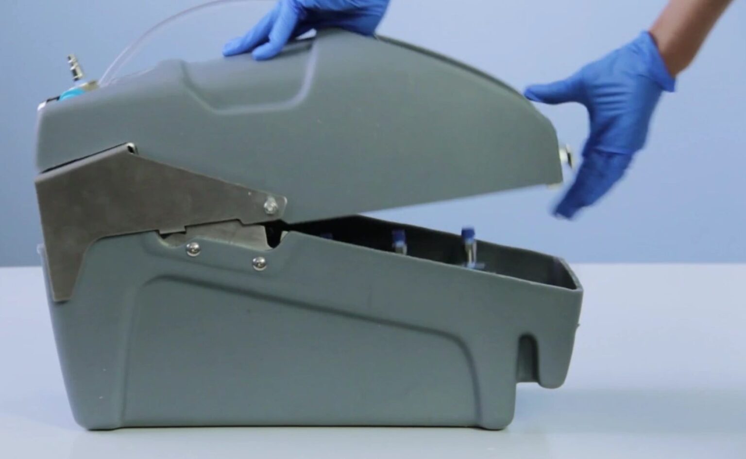 Footwear Sanitizing Unit with Boot Scrubber - FoodSafetyWarehouse.com